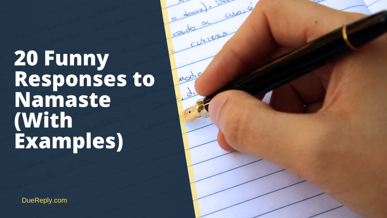 20 Funny Responses to Namaste (With Examples) - DueReply